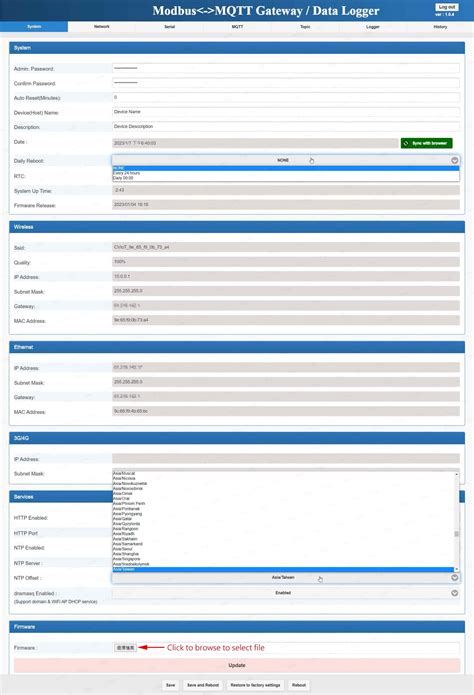 2 Port Modbus Rtu Ascii And Modbus Tcp To Mqtt Gateway With Data Logger Atac Technology Co Ltd