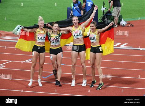 The German 4 100m Relay Team Gold Medallists At The European