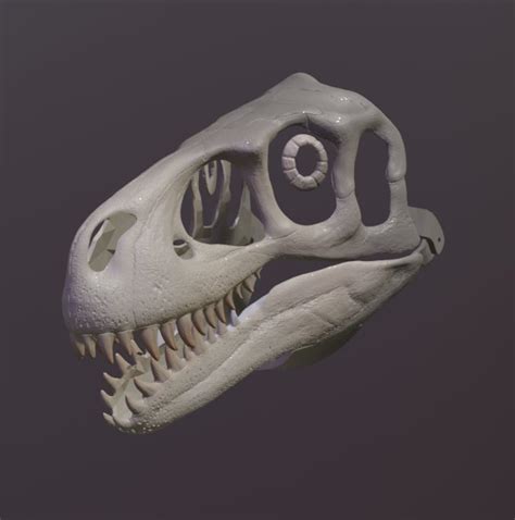 Utahraptor Skull Mask Stl Files For 3d Printing Etsy
