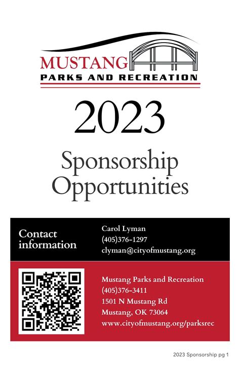2023 Sponsor Booklet By Cityofmustang Issuu