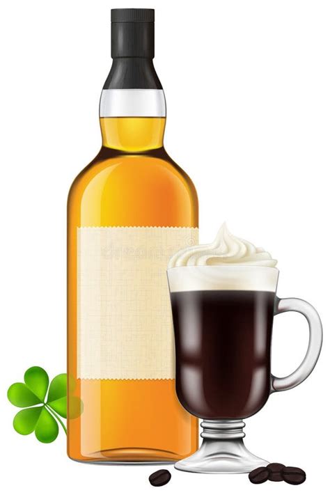 Irish Coffee Illustration Vector Stock Vector Illustration Of