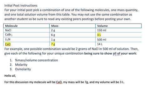 Solved Initial Post Instructions For Your Initial Post Pick