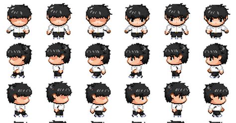 ドット絵 東深見高校の生徒d Rpgツクールmv用歩行グラフィック スペキュラム合金のイラスト Pixiv