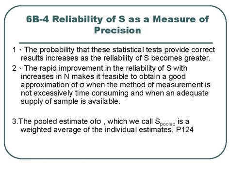 Chapter 6 Random Error In Chemical Analyses 6