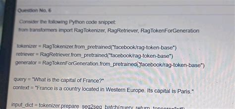 Question No 6 Gonsider The Following Python StudyX
