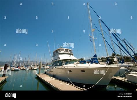 Sailboats At The Berkeley Marina Harbor Waterfront In The Heart Of The