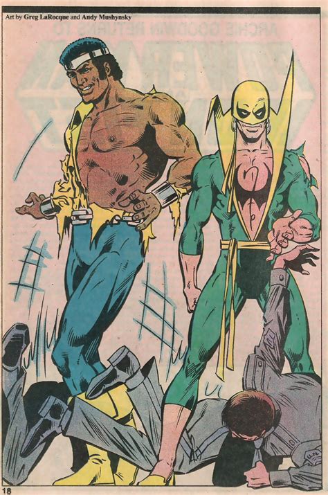 Shirtless Men In Comics — Power Man And Iron Fist By Greg Larocque And