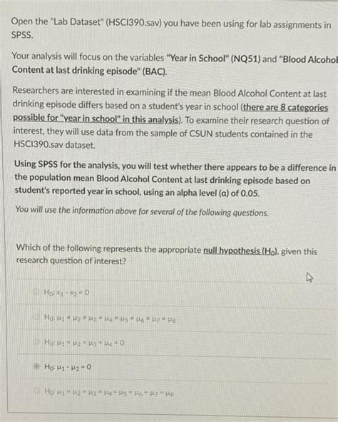 Solved An Anova Summary Table From An Spss Output Is