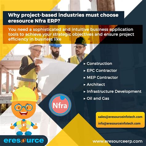 Eresource Infotech Pvt Ltd On Linkedin Eresource Nfra Erp Best Erp Software For
