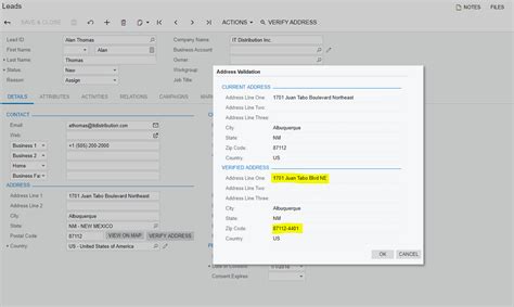 Acumatica Crm Validate Your Address And Save Big In Operational Cost