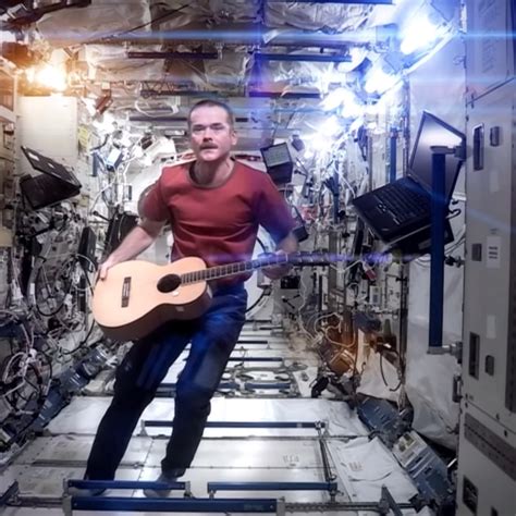 Commander Hadfield Space Oddity Astronaut Chris Hadfield In Orbit 8