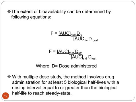 Bioavailability Absolute Bioavalability Relative Bioavailability