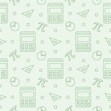 Pi day patrón sin costuras con constantes matemáticas o pastel horneado