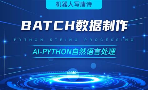 python batch数据制作 ai自然语言处理视频 3d数字教程 python 3 虎课网