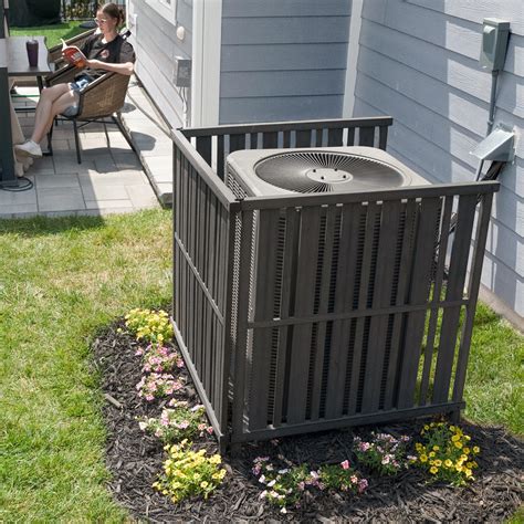 Air Conditioner Fence Screen Outside Cedar Privacy Fence