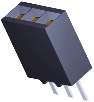 TE Connectivity AMPMODU MOD II 2 54mm Pitch 4 Way 1 Row Straight PCB Socket Through Hole