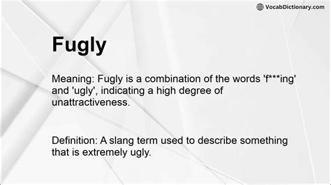 Fugly Meaning Youtube