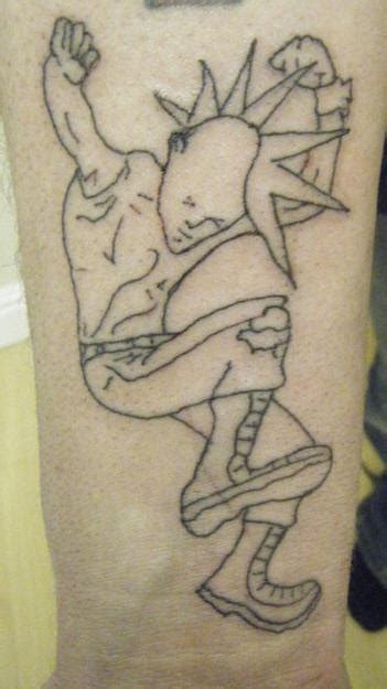Colourless Real Punk Rock Jumping Forearm Tattoo Tattooimagesbiz
