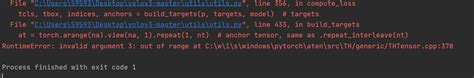 Invalid Argument 3 Out Of Range At Cw1swindowspytorchatensrc