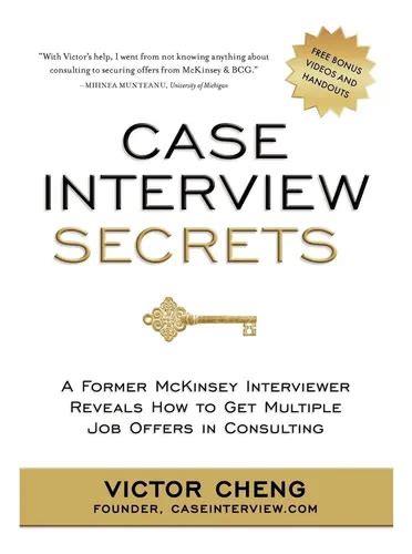 Libro Case Interview Secrets A Former Mckinsey Interviewer Envío Gratis
