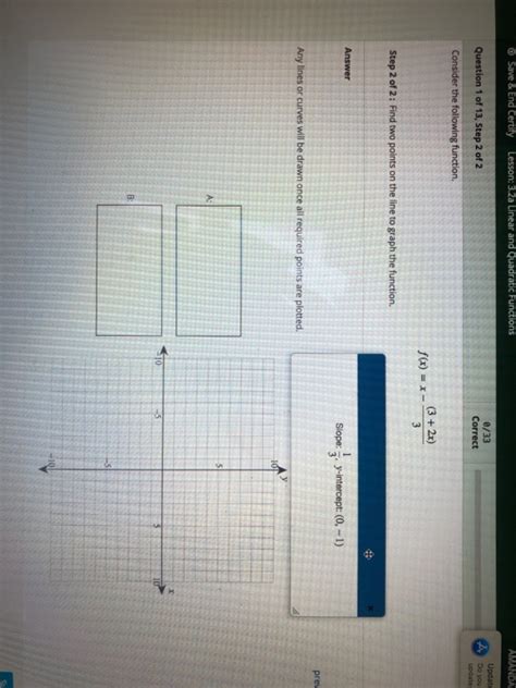 Solved © Save And End Certify Lesson 32a Linear And