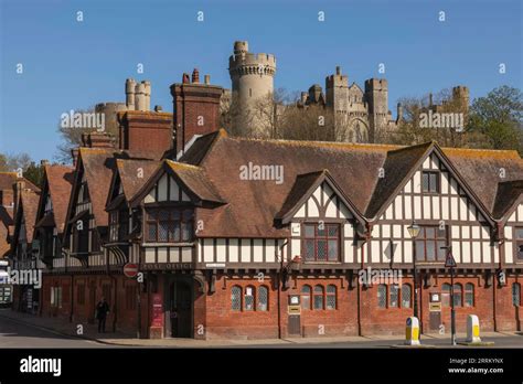 England Sussex West Sussex Arundel Town View And Arundel Castle