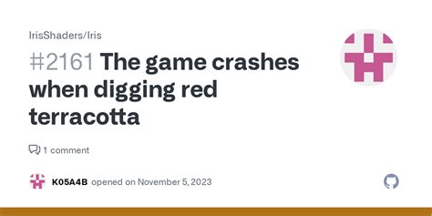 The Game Crashes When Digging Red Terracotta · Issue 2161