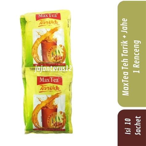 Max Tea Teh Tarik Jahe 25 Gram 1 Renceng 10 Sachet Lazada Indonesia