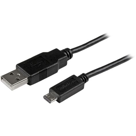 Startech Com Cm In Mobile Charge Sync Usb To Slim Micro Usb Cable For Smartphones And Tablets