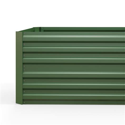 Outsunny Raised Beds For Garden Galvanised Steel Outdoor Planters With
