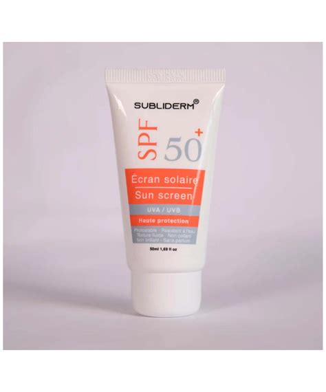Subliderm Spf50 Crème Solaire 50ml Citymall