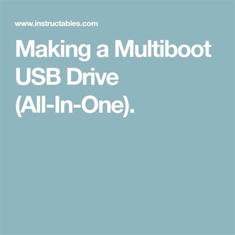 Making A Multiboot Usb Drive All In One Usb Drive Usb Life Hacks Computer
