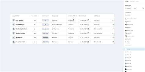 creating tables in figma
