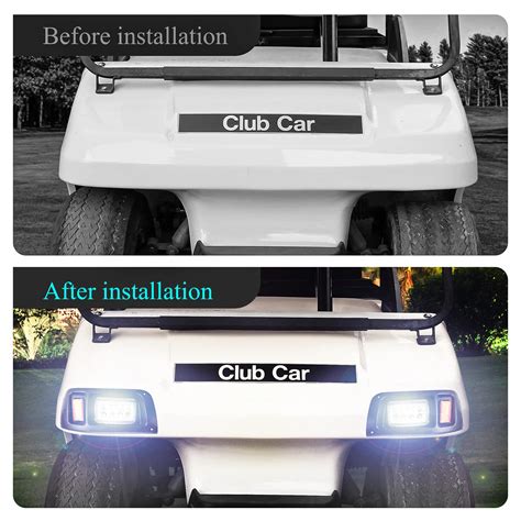 Buy 999world Mall Golf Cart 12 Volt Led Headlight And Tail Light Kit