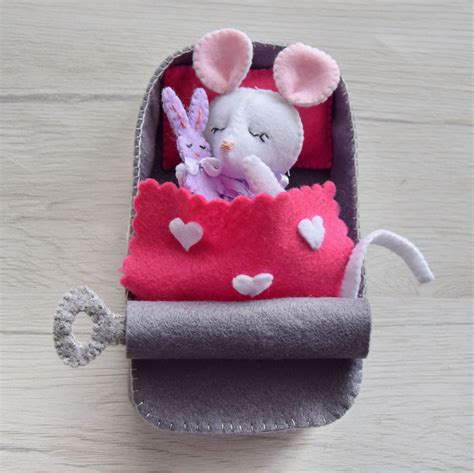 Tiny Mouse Pdf Pattern Mouse Doll Pdf Pattern Stuffed Felt Mouse Pdf