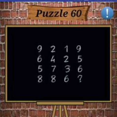 Math Puzzles Game Level 60 Answer With Solution Puzzle Game Master
