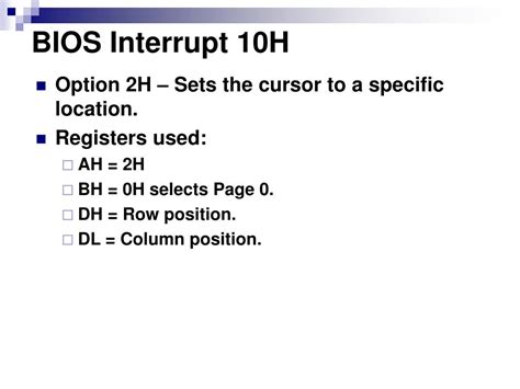 ppt dos and bios interrupts powerpoint presentation free download