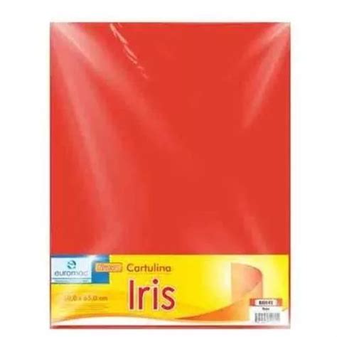 Cartulina Euromac Iris Ei0043 Color Rojo 50x65cm 10 Piezas Mercadolibre