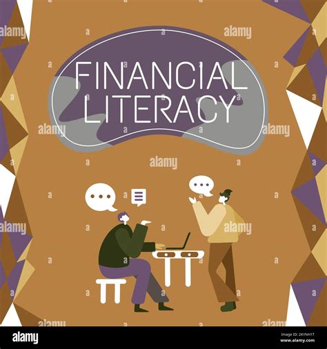Légende du texte présentant la littératie financière Photo conceptuelle comprendre et connaître