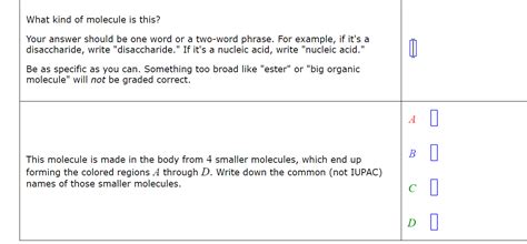 Solved Take A Look At The Following Molecule And Then Chegg