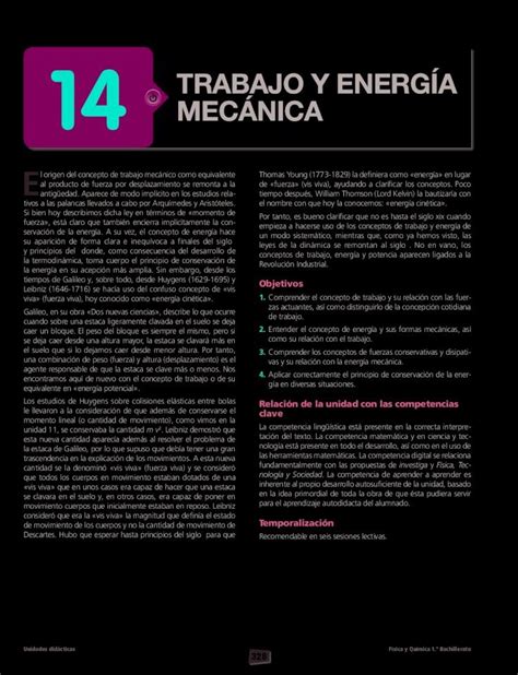 PDF 14 TRABAJO Y ENERGêA MECçNICA Solucionarios10 14 Trabajo y