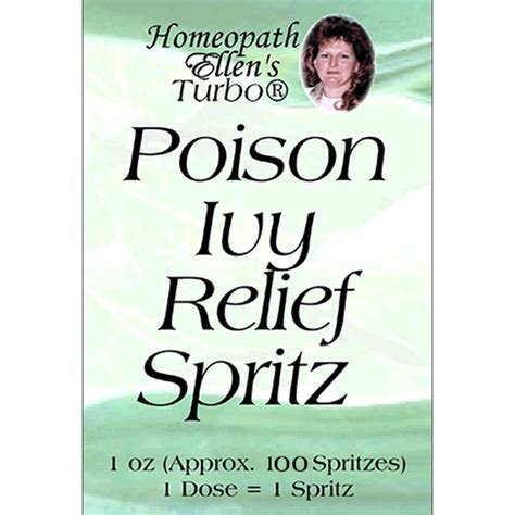 Poison Ivy Relief Spritzspray Classical Homeopathic Counseling