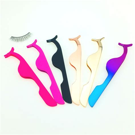 False Eyelash Tweezers Fake Eye Lash Applicator Eyelash Extension