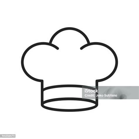 Chef Hat Outline Style Icon Stock Illustration Download Image Now Bakery Cafe Chef Istock