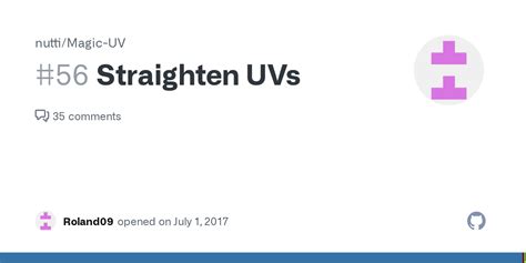 straighten uvs · issue 56 · nutti magic uv · github