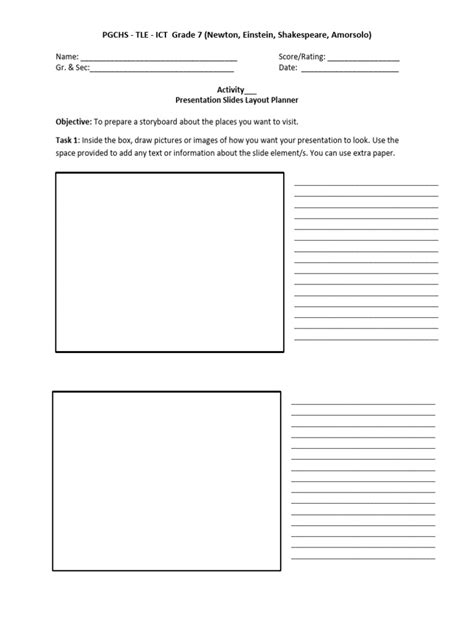 Activity Storyboard Powerpoint Pdf