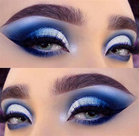Dark Blue Eye Makeup