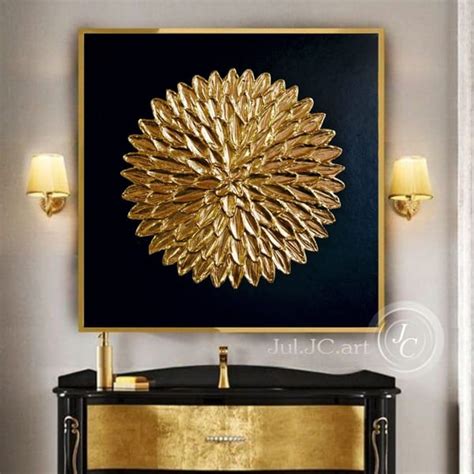 Black And Gold Round Wall Decor Timeless Elegance For Modern Spaces