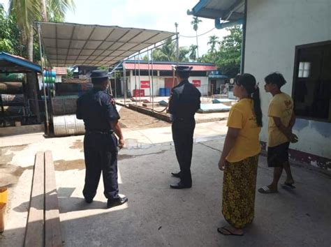 စက်သုံးဆီအရောင်းဆိုင်များ မီးဘေးအန္တရာယ်ကြိုတင်ကာကွယ်ရေး လိုက်လံစစ်ဆေး