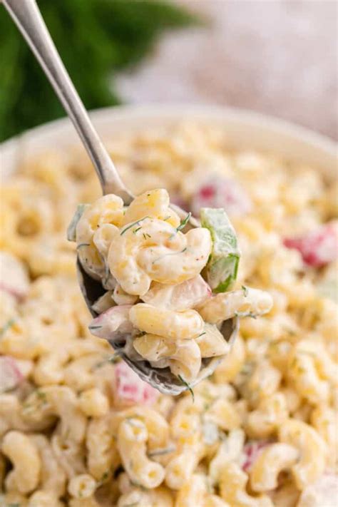 Macaroni Dill Salad So Creamy Simply Stacie